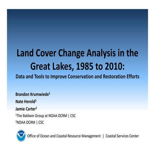 Land cover change analysis | PDF