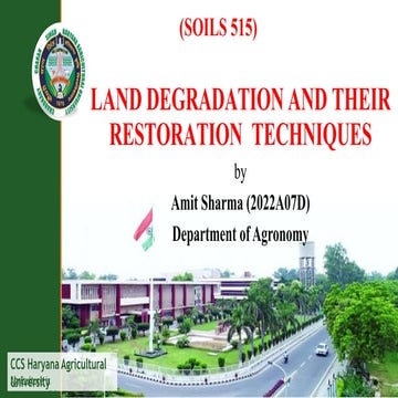 LAND DEGRADATION AND THEIR RESTORATION TECHNIQUES.pptx