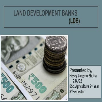 LAND DEVELOPMENT BANKS , AGRI FINANCE.pptx