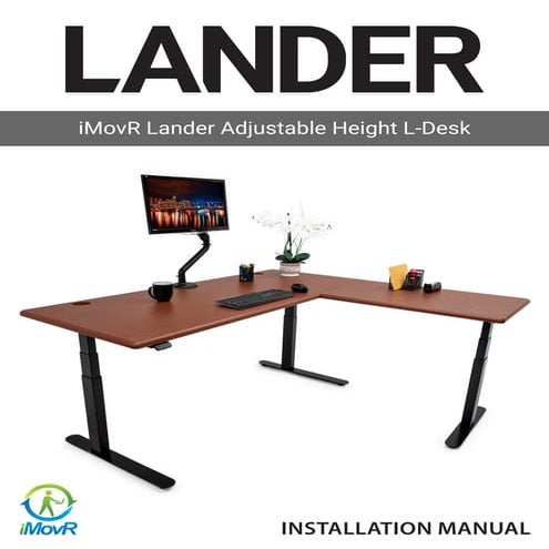 iMovR Lander L-Desk Instruction Manual (w or w/o built-in SteadyType ...