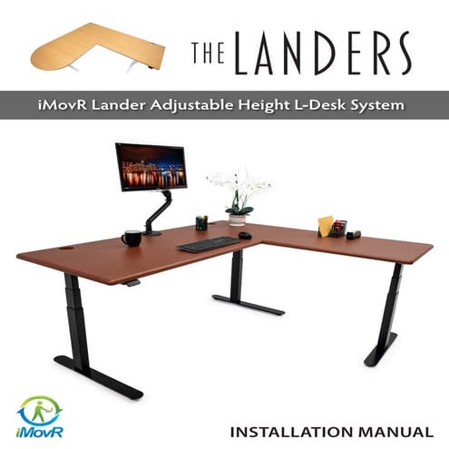 iMovR Lander L-Desk User Manual | PDF