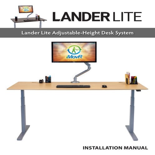 Lander Lite Standing Desk User Manual | PDF