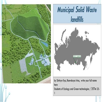 Landfill.pptx. How to build a landfill step by step | PPTX