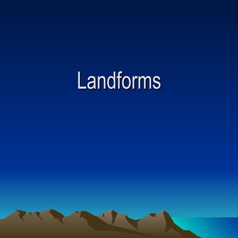Landforms | PPT