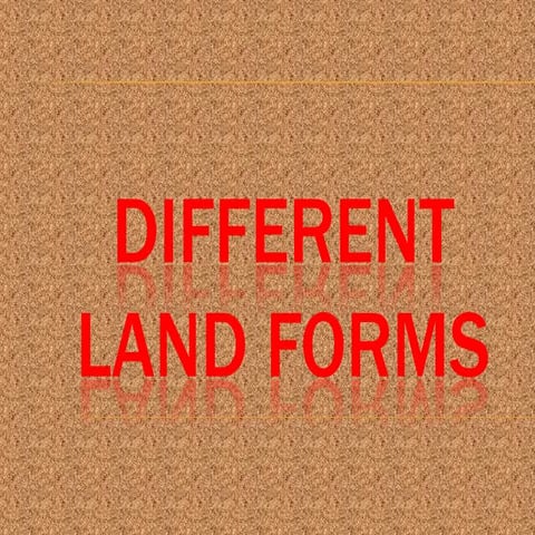 Land forms | PPTX