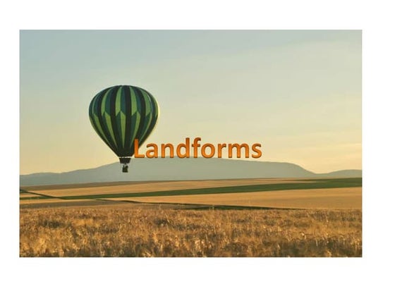 Land forms and water forms in the Philippines | PPTX