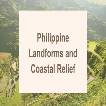 Philippine Landforms Coastal Relief | PPT