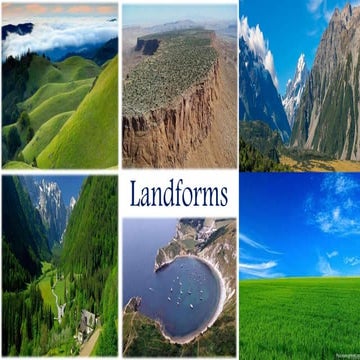 Landforms by J. Brown | PPT
