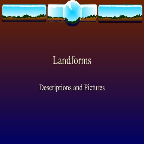 Landforms | PPT