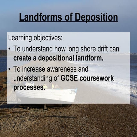 Landforms Of Deposition Ap | PPT