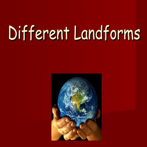 Landforms ppt | PPT