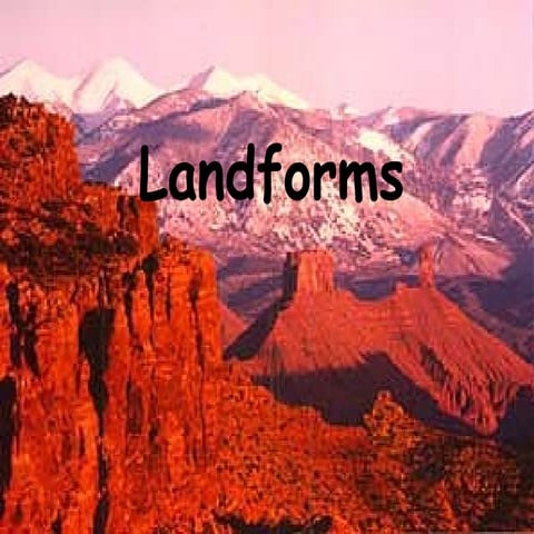 Landforms and Waterforms | PPTX
