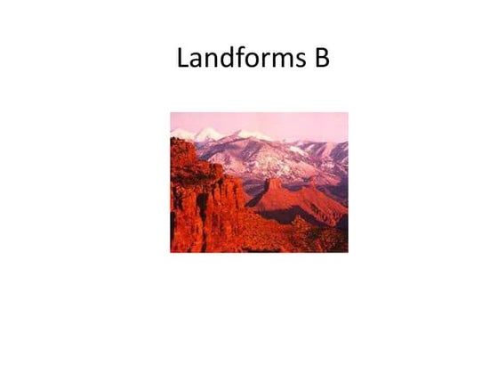 Landforms (1) | PPT