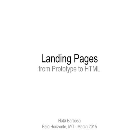 Landing pages | PPT