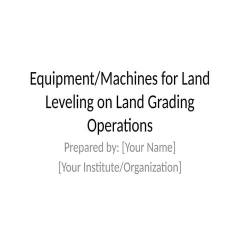 Land Leveling Jej2 Presentation Pptx