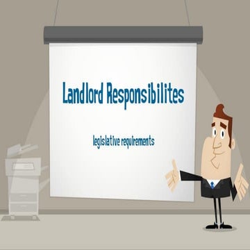 Landlord Responsibilities - Legislative Requirements | PDF