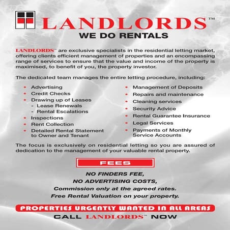 Landlords Just Rentals | PDF