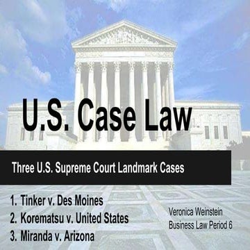 U.S. Case Law | PPT