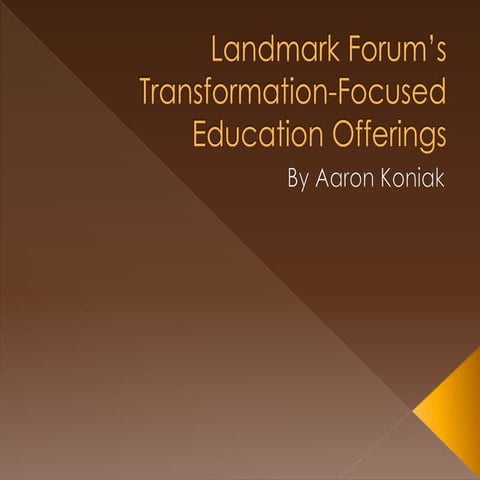 Landmark Education | PPT