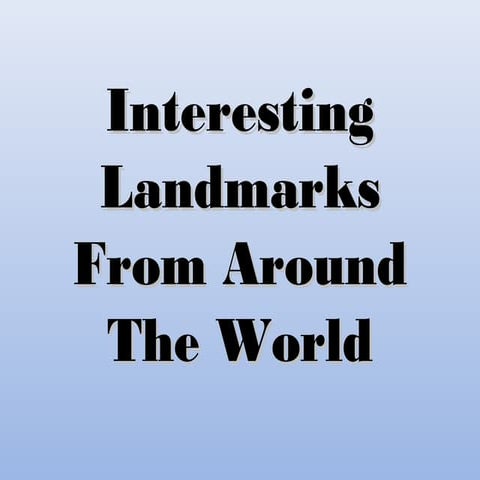Landmarks from around the world | PPT