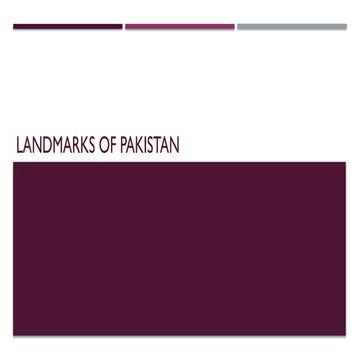 Landmarks of Pakistan for the young learners to see and explore.pptx