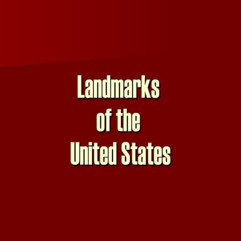 Landmarks Us & La | PPT
