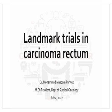 landmark trials in ca rectum.pptx