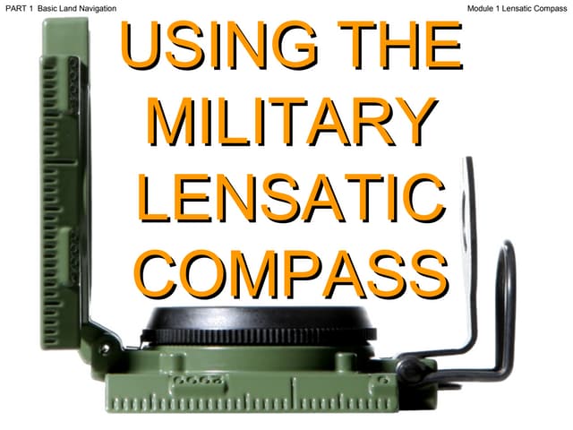 Military Map: Terrain features - with animations | PPTX