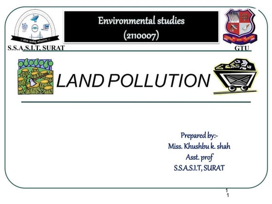 Soil pollution ppt | PPTX