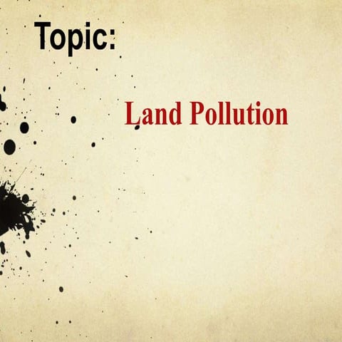 Land pollution | PDF