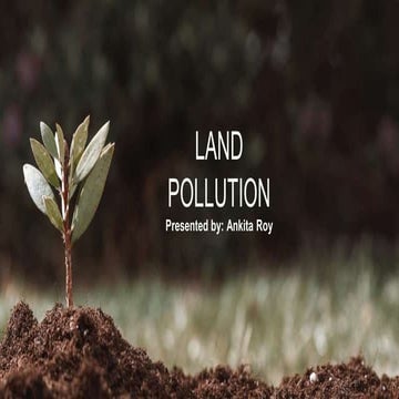 Land pollution | PPTX | Indoor Environmental Quality | Home & Garden
