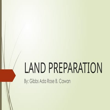 Agricultural activities and LAND PREPARATION.pptx