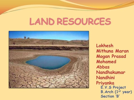 Land resources(1) | PPT