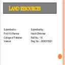 Land resources.@ | PPTX