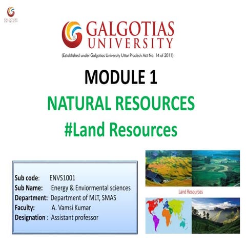 Land resources | PPTX