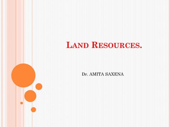 Land resources 4 | PPTX | Agriculture | Industries