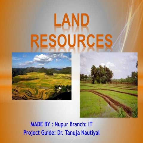 Land resources 4 | PPTX