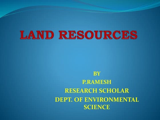 Natural resources | PPT