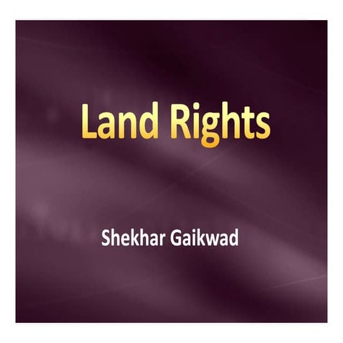 Land Rights | PPT