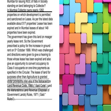 Land rules collector land rules in mumbai | PPTX