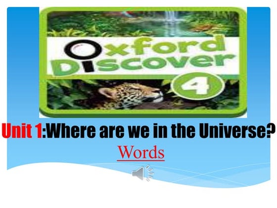 Oxford discover 4-unit 3 | PPT