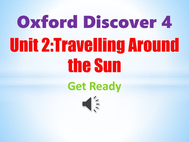 Oxford discover 3-unit 3 | PPTX
