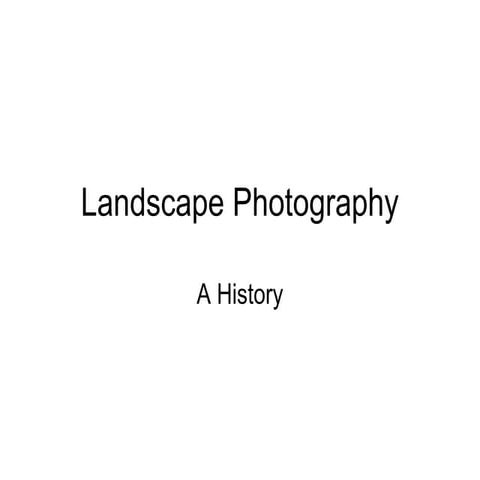 Landscape | PPT