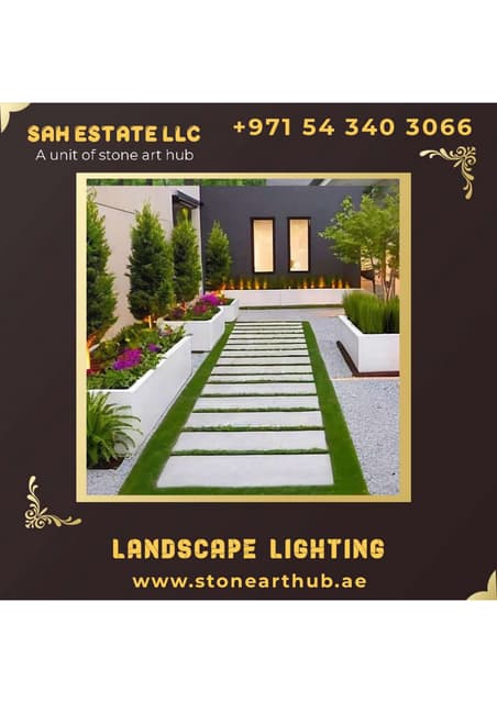Landscape Design Dubai UAE - SAH ESTATE LLC | PDF
