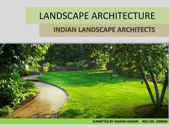 CASE STUDY-LANDSCAPE | PPT
