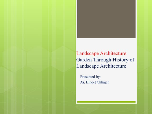 Landscape Design and Principles | PPT