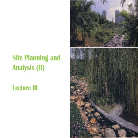 Landscape Architecture, Site Analysis.ppt