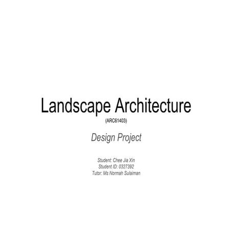 Landscape Design Project | PDF