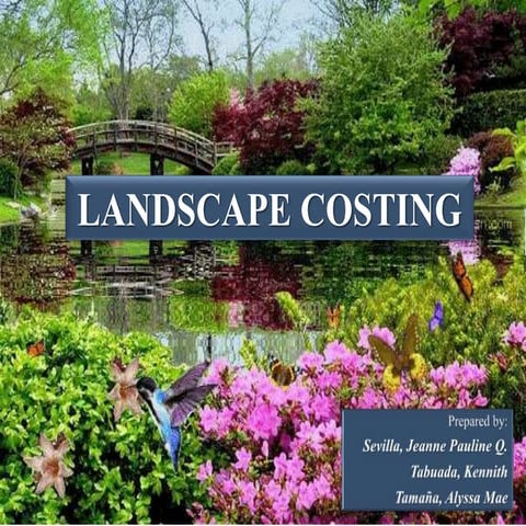Landscape Costing | PPTX