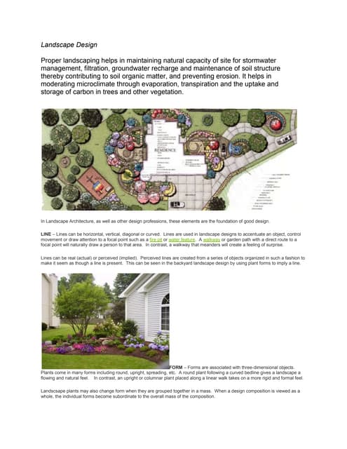 Landscape Design and Principles | PPT